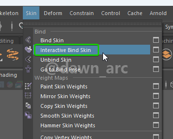 [Maya]Rigging 02 - Skinning